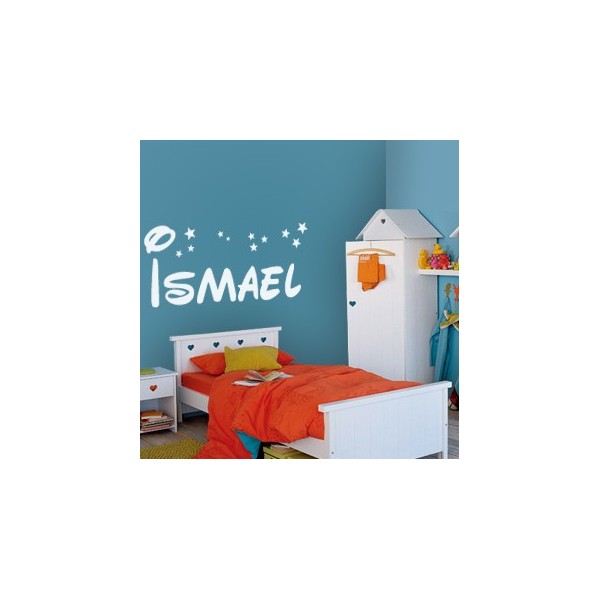 Pegatinas para decoración de paredes con el nombre Ismael